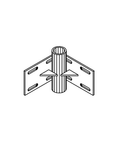 Flat Mounted Pipe Bracket DH117 - Oceanside Iron & Steel Supply Inc.