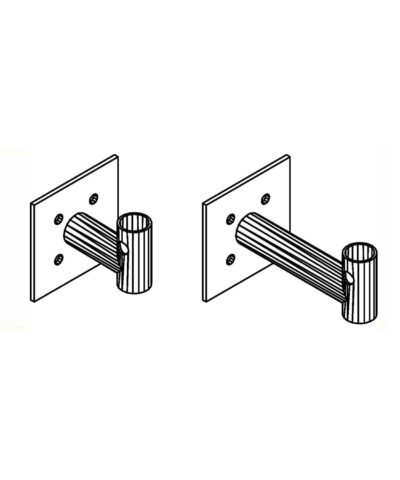 Straight out Pipe Bracket curved - Oceanside Iron & Steel Supply Inc.